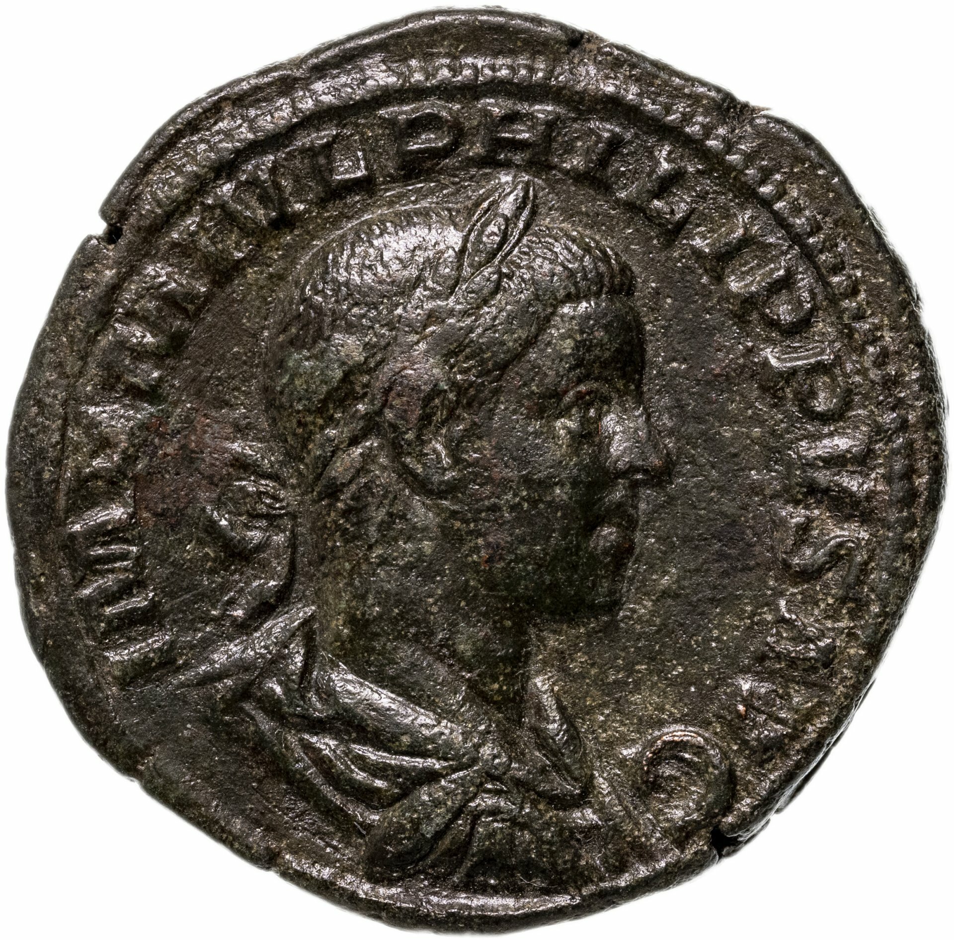 Римская империя, Филипп II Араб, 244-249 годы, Сестерций Пация, Бронза, в сохранности VF-XF