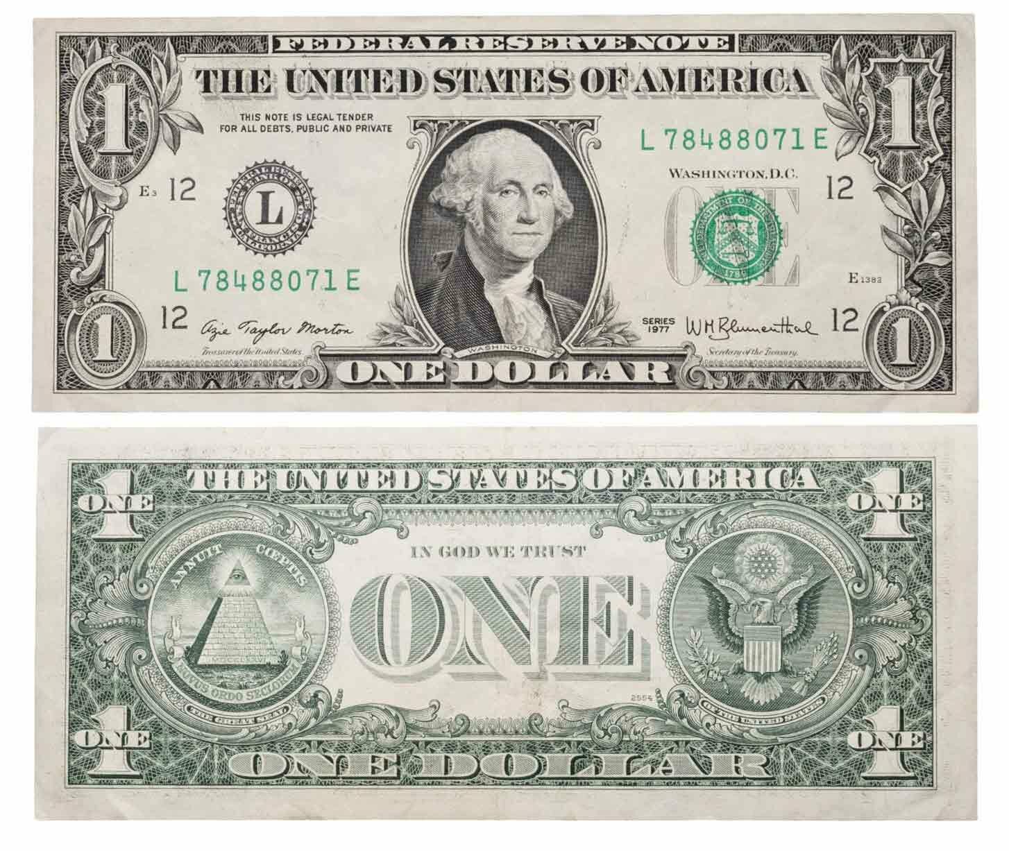 США 1 доллар 1977 год Pick 462а L-Сан Франциско