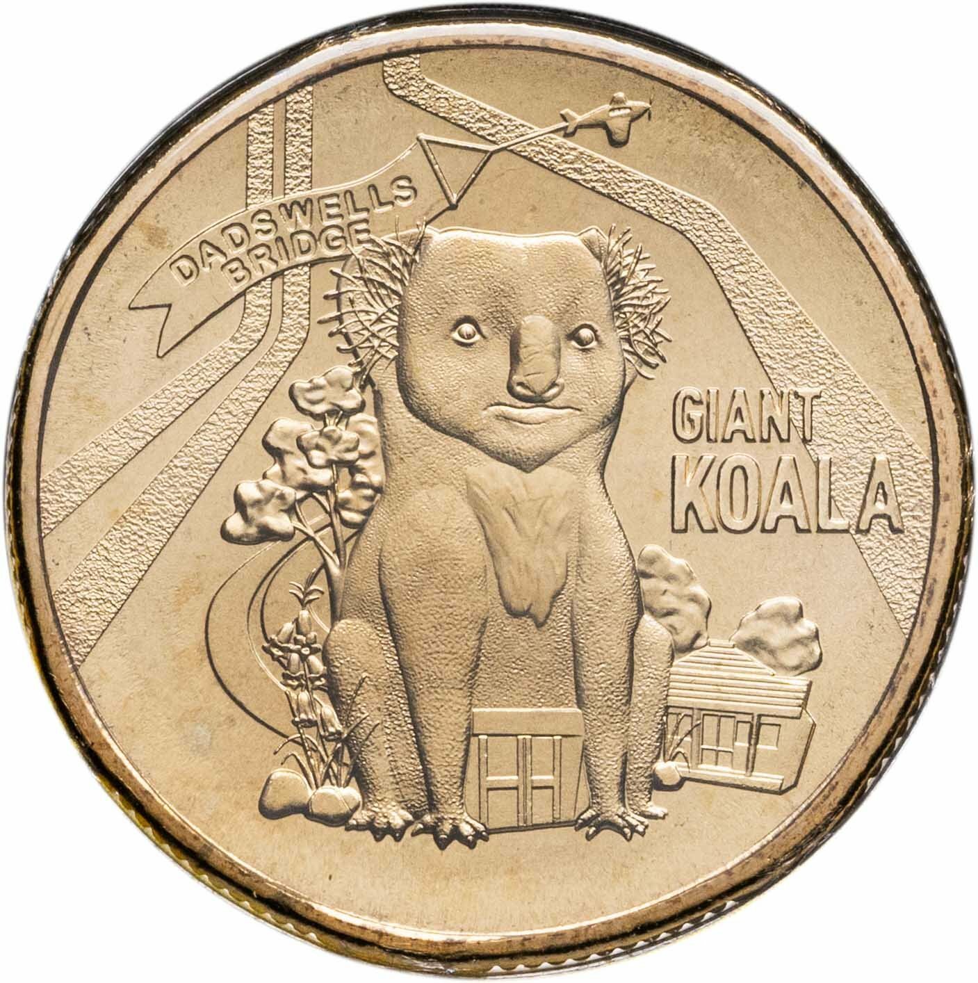 Австралия 1 доллар 2023 "Гигантская коала", Алюминевая бронза, в сохранности UNC