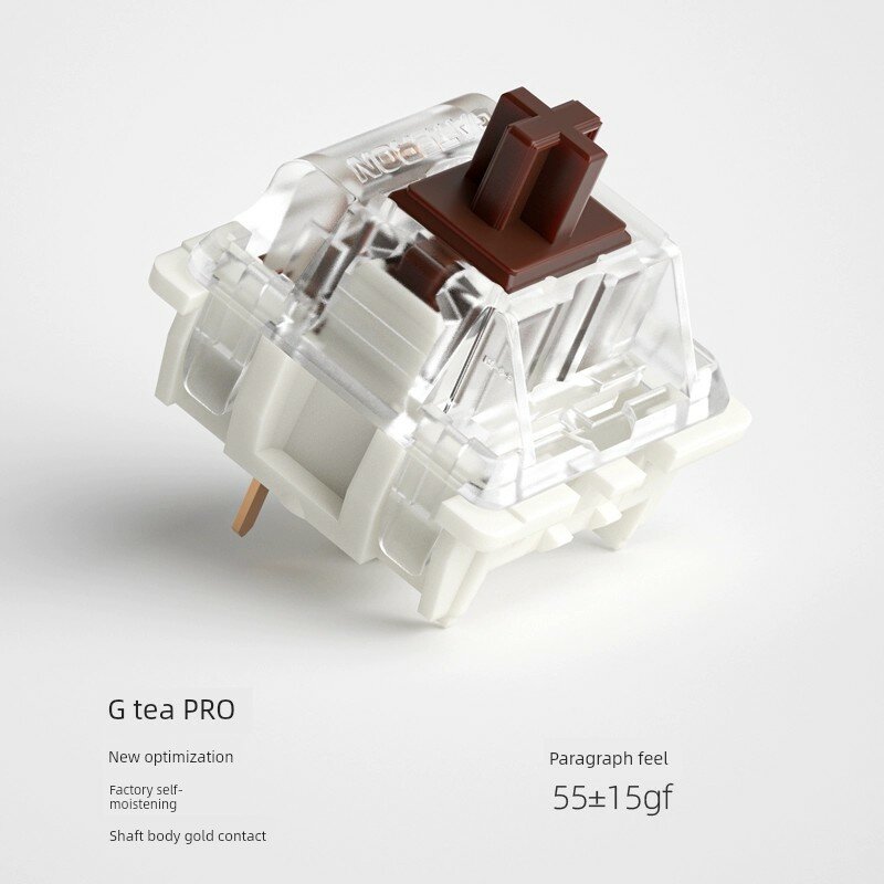 Механические переключатели Gateron Yellow Pro и Gateron Red Pro, линейные, с самосмазывающимся покрытием. Трехногая