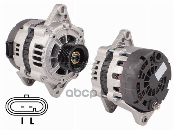 Генератор CHEVROLET NUBIRA 1.6/1.8 05-/DAEWOO KALOS 1.4 05-08/LACETTI 1.6 05- F14S3/F16D3 12V 85A Sat арт. ST-85-0012