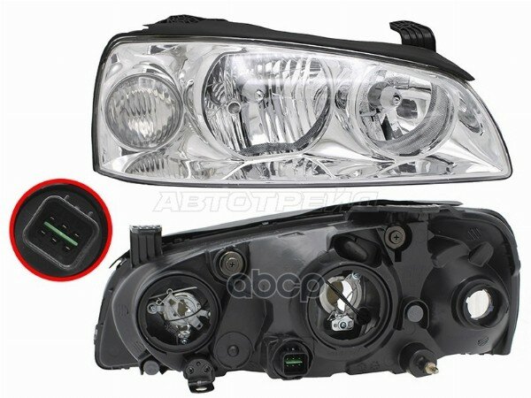 Фара Hyundai Elantra 03-09 (Справа/ Ручная регулировка) Sat арт. ST-221-1132R-LDEM1