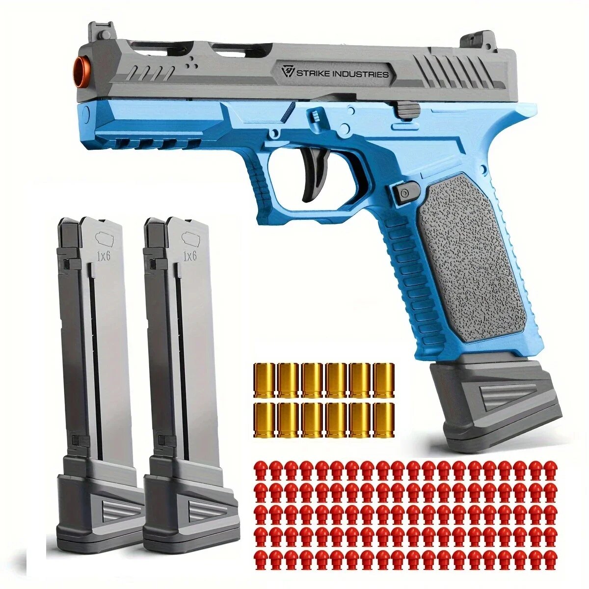 SIG17 автоматический пистолет из пенопласта для детей Sig17 blue Set 4