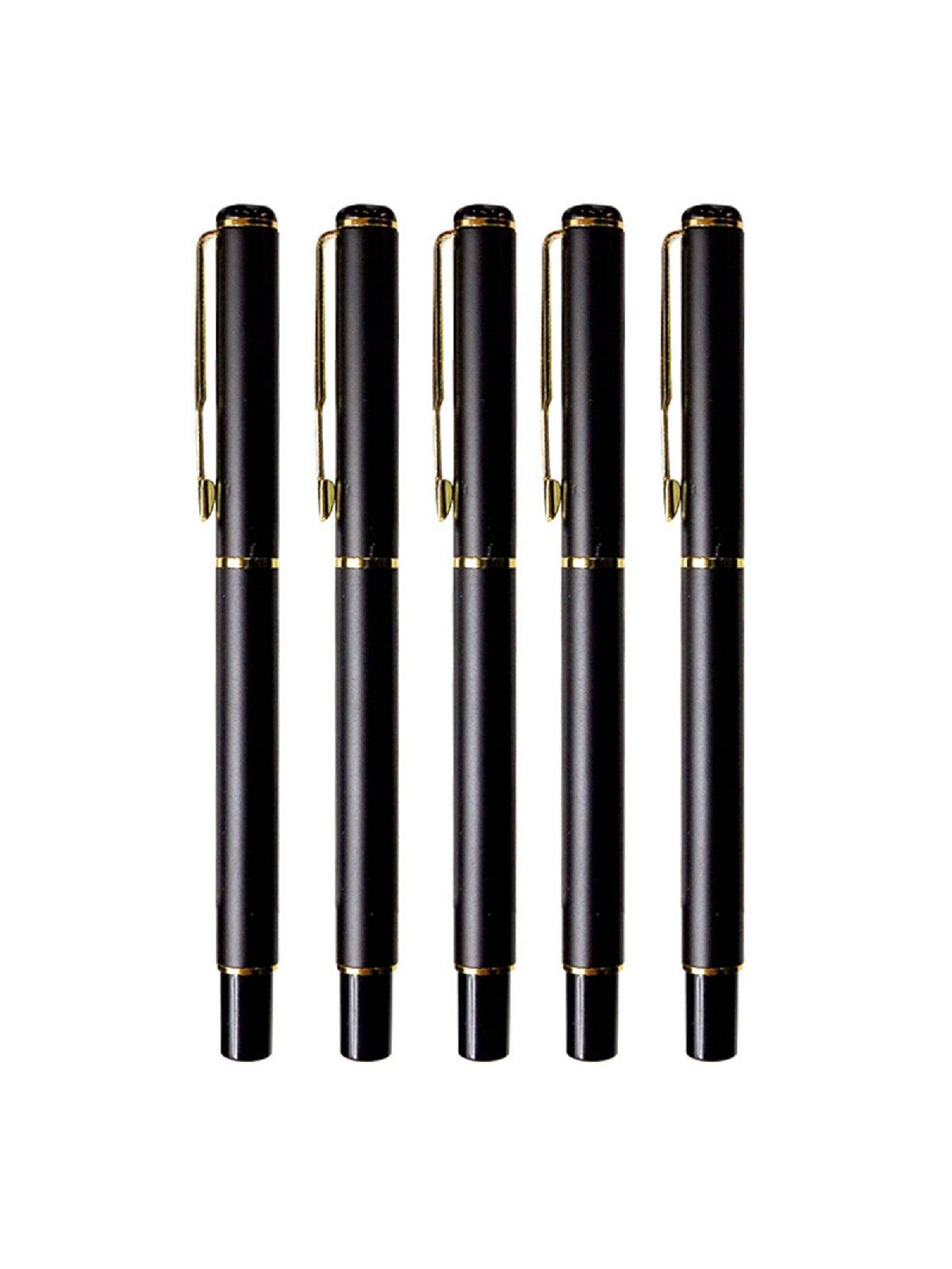 5 шт. металлические авторучки ручки для подписи Деловые ручки Черные ручки для мужчин женщин