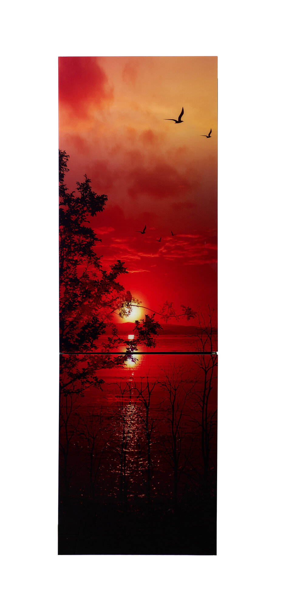 Холодильник Орск 178G Glass Zakat, 2 камеры, морозильная камера снизу, 1 компрессор, 405 л