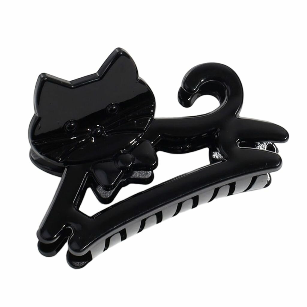 Фиксирующие Аксессуары Для Волос С Леопардовым Рисунком Cute cat-Черный