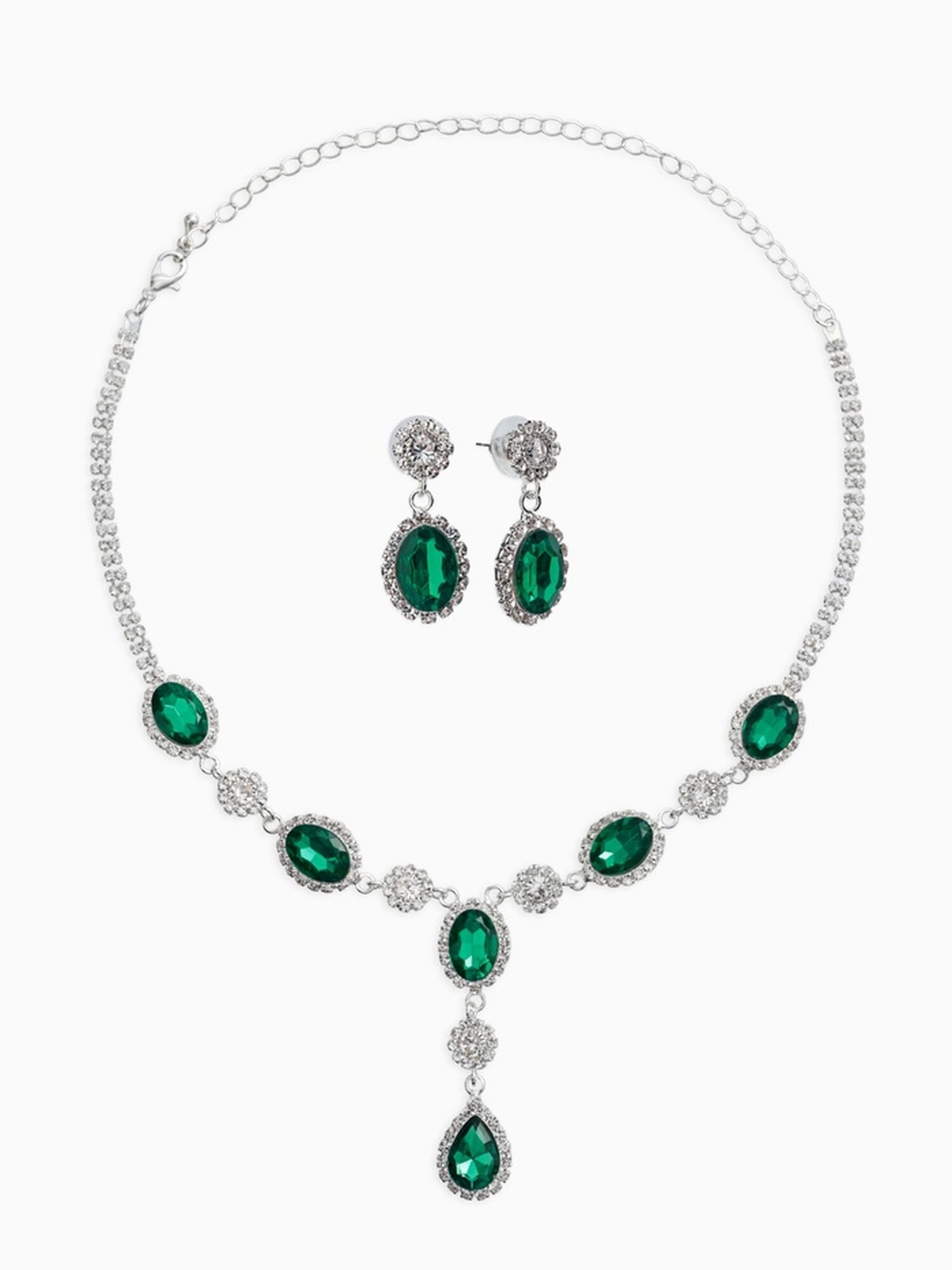 Комплект бижутерии: серьги, колье