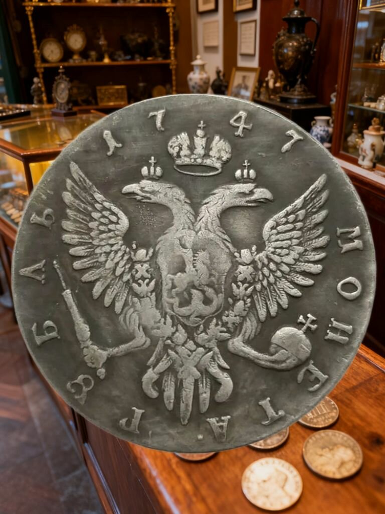 Монеты/Старинная русская монета 1747 года