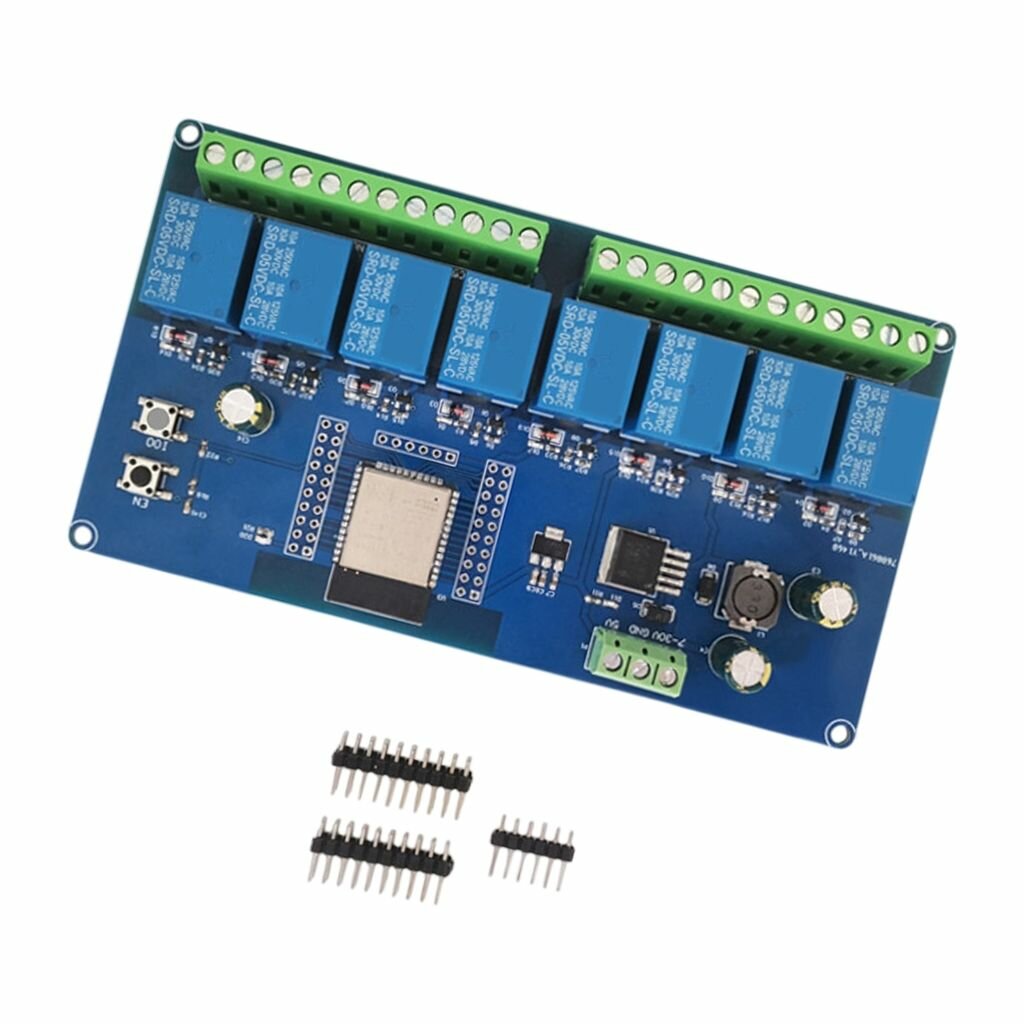 (1 комплект) Плата для разработки восьмипозиционного реле ESP32 WIFI bluetooth BLE