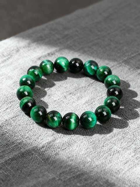 Браслет из красного тигрового глаза, натуральные каменные бусины, амулет для энергетического и духовного исцеления, защита от пороков, ручная работа, подходит как для мужчин, так и для женщин.