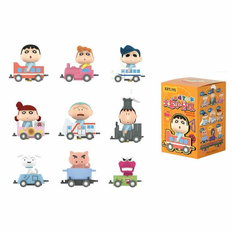 Набор игрушек-сюрпризов унисекс 52TOYS Crayon Shin chan Train Little Team Collection, Single Mystery Box (Random Style)