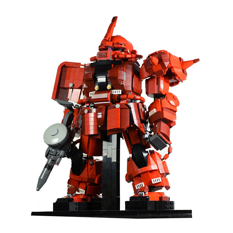 AX боевой робот меха модель игрушка MOC строительный блок Gundam Zaku 2 Red Comet