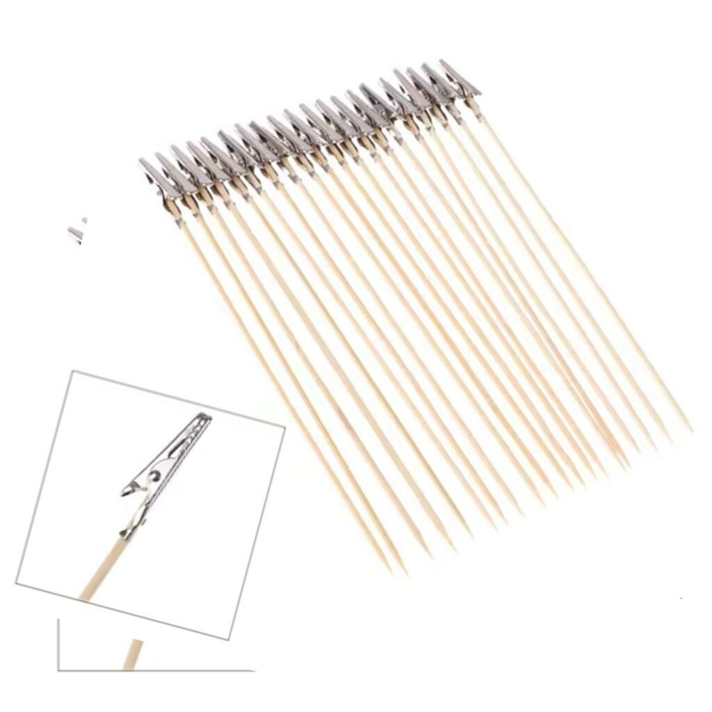 Деревянные и металлические зажимы-крокодилы, 20 шт