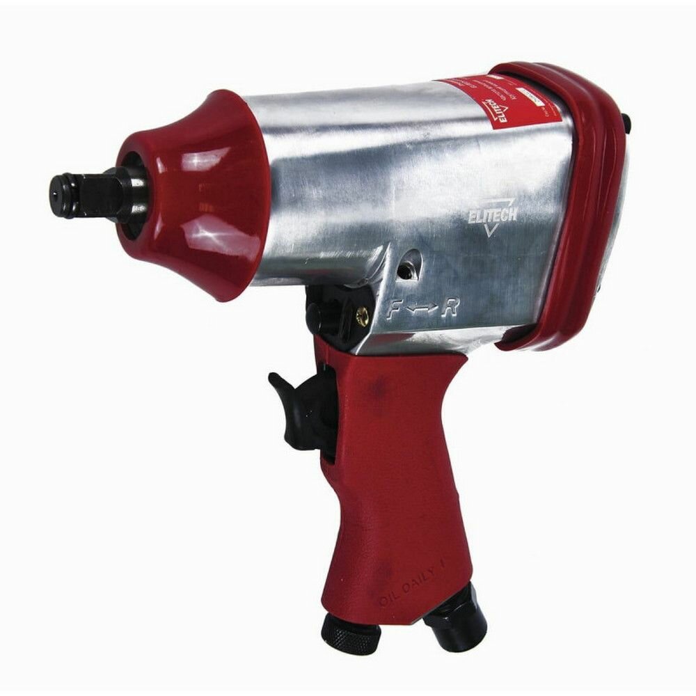 Гайковерт Elitech пневматический, ударный, 141 л/мин, 6.3 бар, 312 Нм, патрон 1/2"