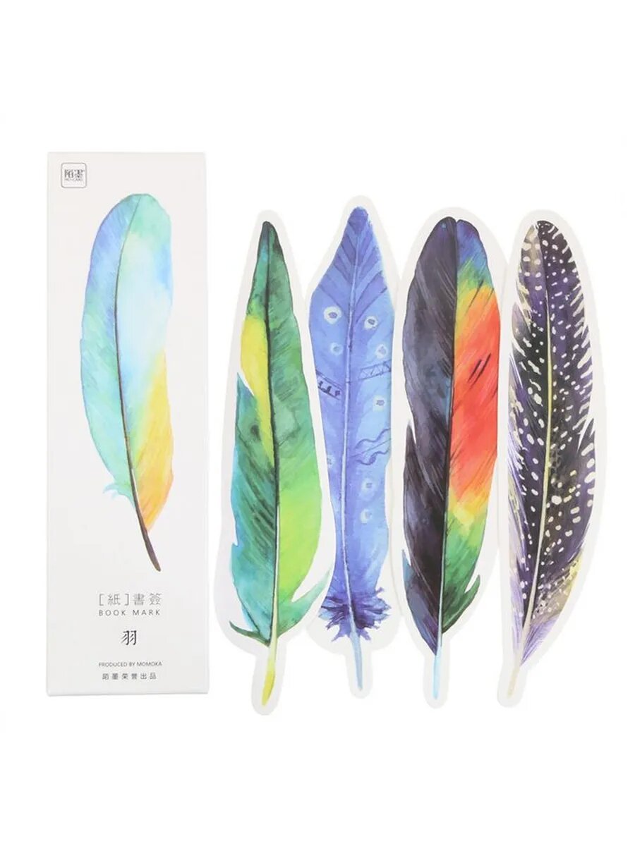 Бумажные закладки для книг (30 штук, Птицы в памяти)
