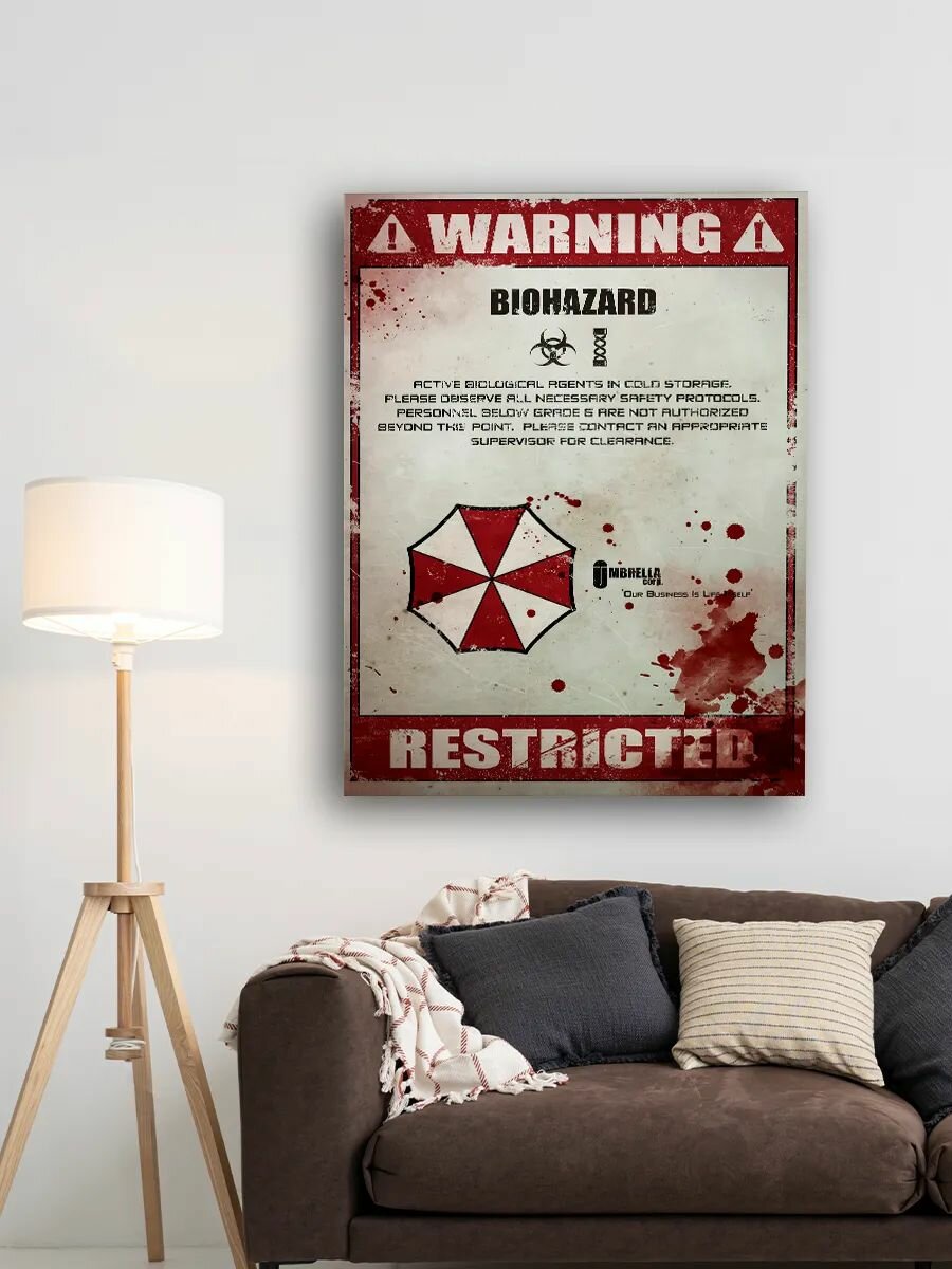 Постер на стену Resident Evil , плакат 1шт, А2 размер. — фото 1