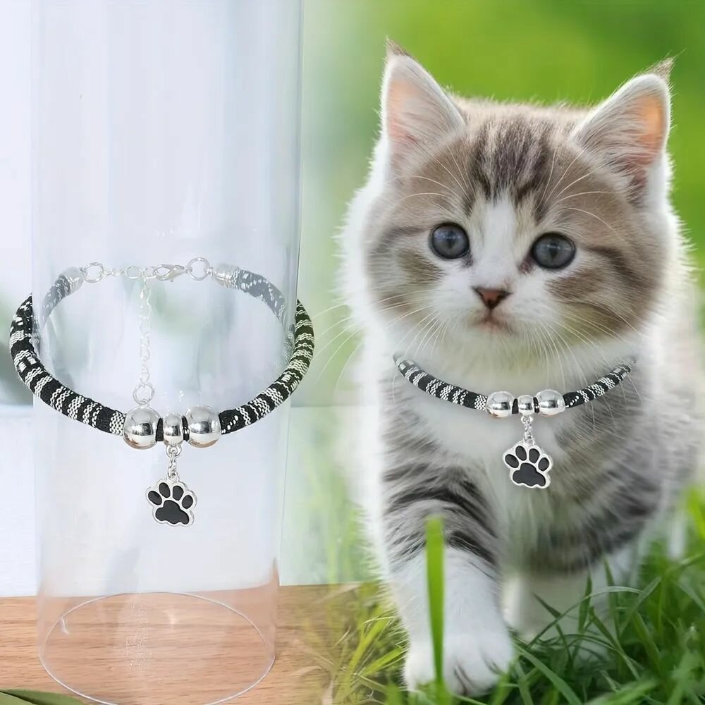 Регулируемый ошейник для собаки, ожерелье для кошки
