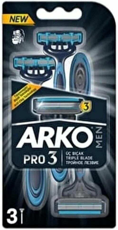 Arko Nem Arko Men Мужская бритва Pro3 с 3 лезвиями, 3 шт.