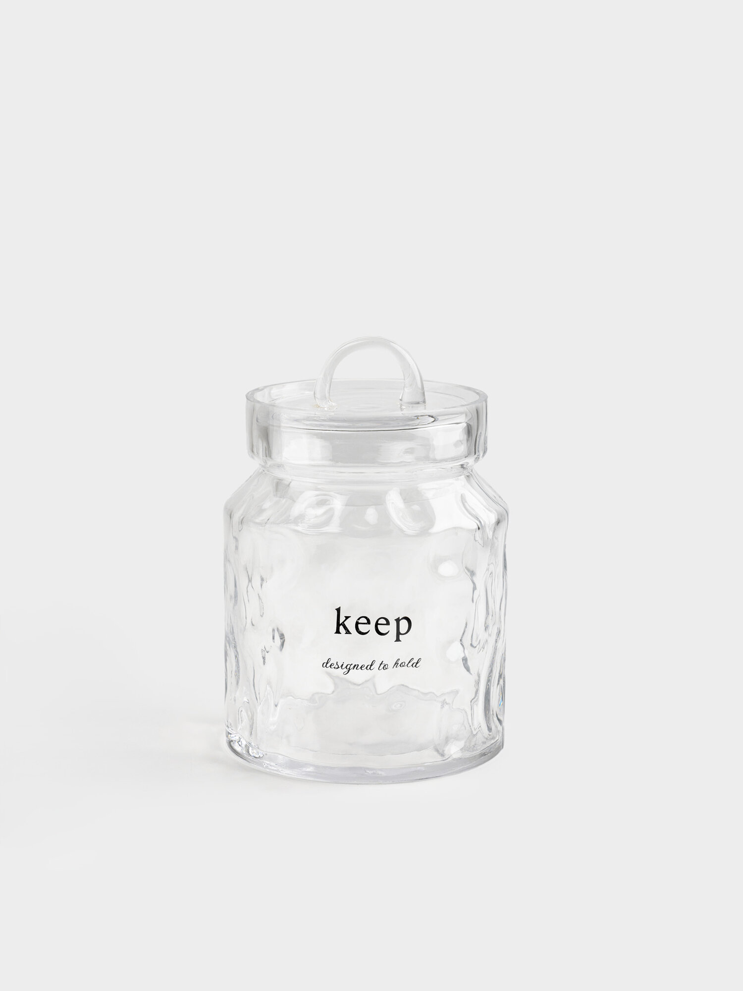 Банка для сыпучих продуктов, 1,1 л, стекло, Clear font, Kuchenland