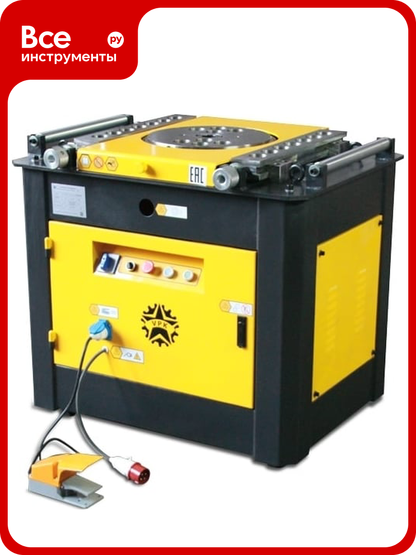 Станок для гибки арматуры VPK Г-52 1101006662, профессиональный электрический привода, высокая мощность, надёжный