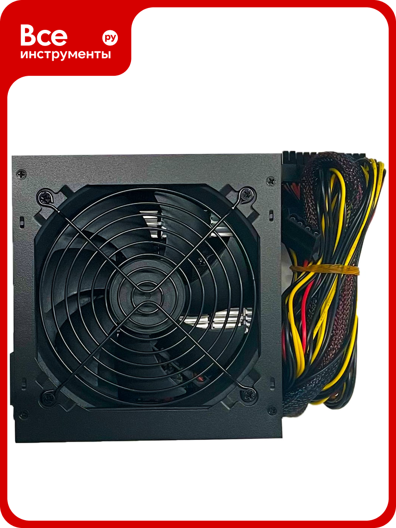 Блок питания Turbosky PS-400W 444 ATX немодульный черный с защитой от короткого замыкания, перегрузки и перегрева