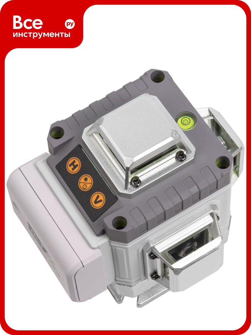 Нивелир лазерный DLT EK-100, 2 вертик. и 2 горизонт. линии (16 линий), дальность 30м 4431