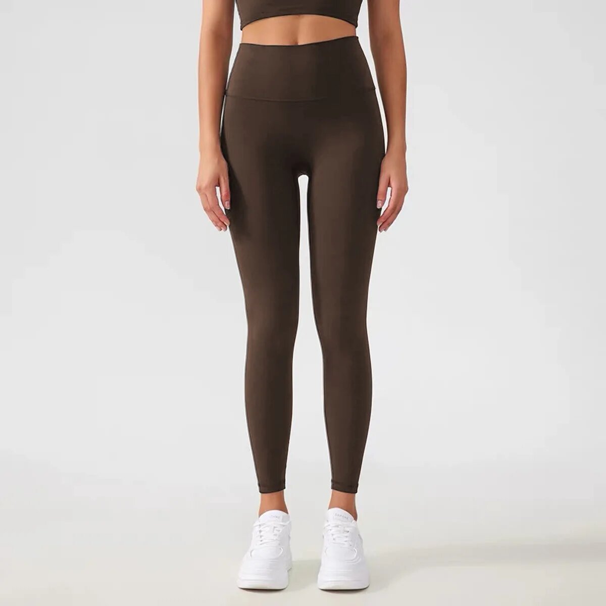 Леггинсы спортивные коричневые XL