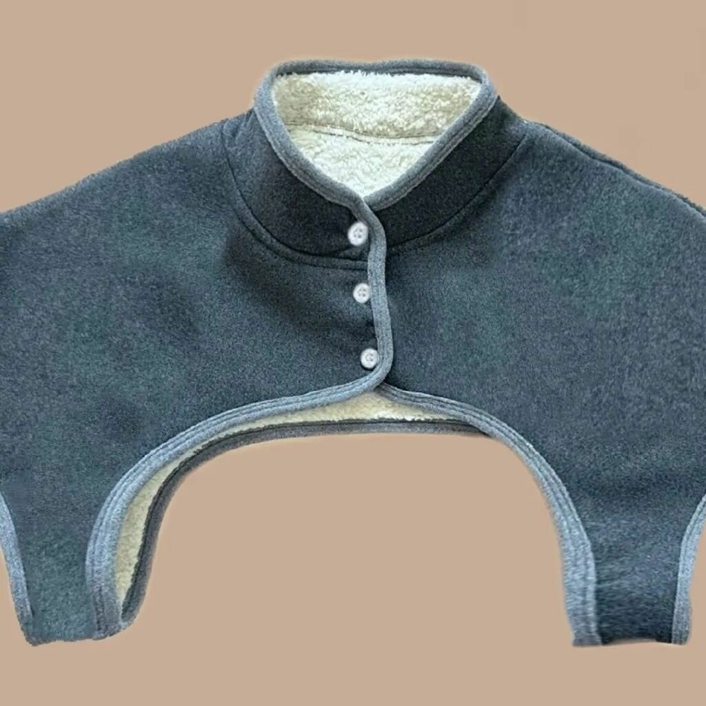 Защитник плеч, накидка для мужчин и женщин, из овечьей шерсти, шаль для среднего и пожилого возраста, теплая ночная одежда, защита шеи, защита от холода, зима 2025