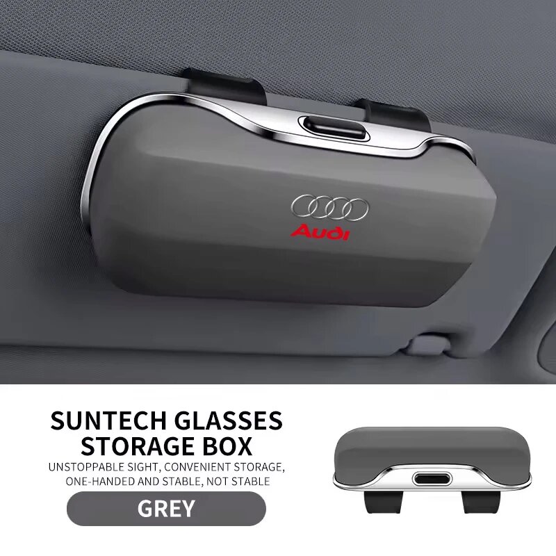 Коробка для очков Audi, Grey, 1Pcs