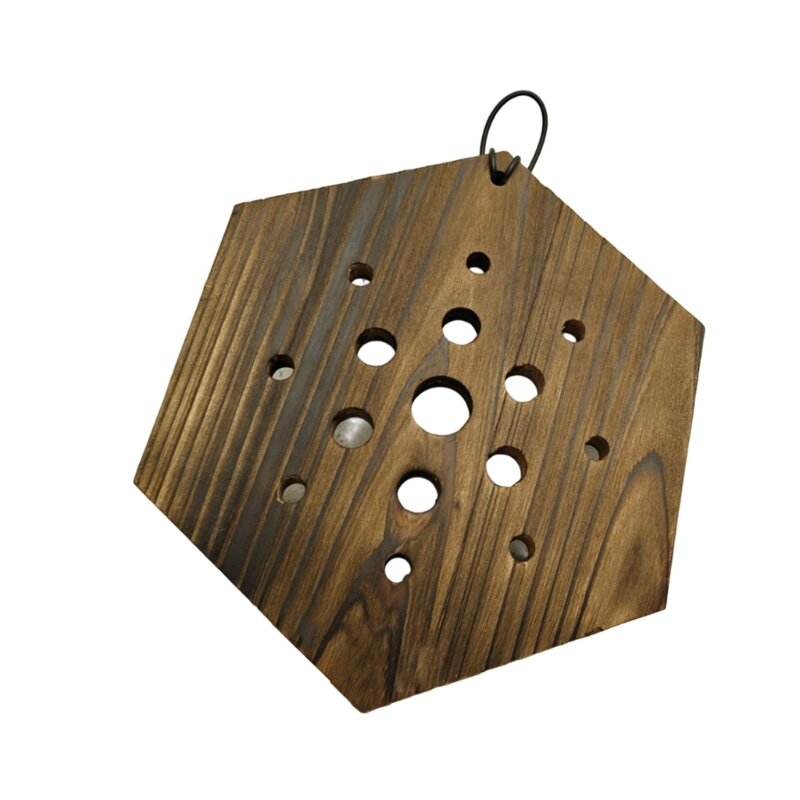 Современное решение для Вертикального Озеленения Шестиугольная Деревянная панель Для Стагхорновых Папоротников Не Требует Инструмента