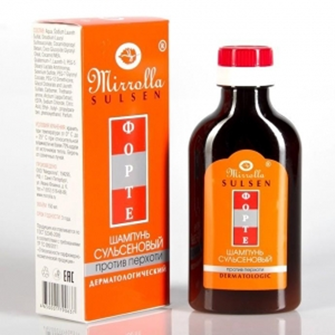 Сульсен форте шампунь сульсеновый против перхоти Мирролла 250 мл