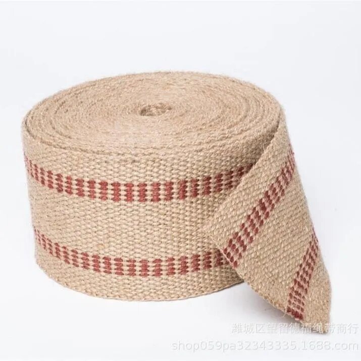 Джутовая лента для мебели, широкая плетеная веревка для рукоделия, ремни для качелей, шпагат