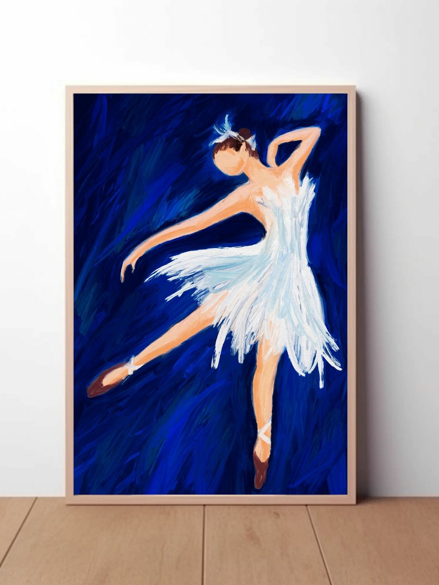 Плакат Балерина. Постер из серии "Волшебство балета" Картина на стену 21 см на 30 см