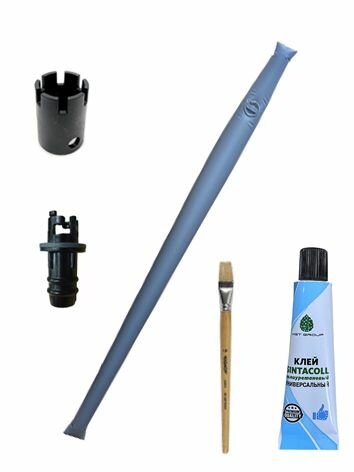 Надувной киль для плоскодонной лодки ПВХ. 200см. Серый