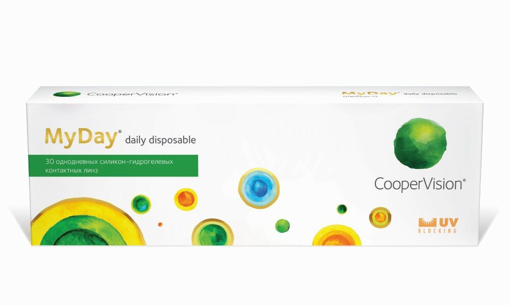 MYDAY DAILY DISPOSABLE однодневные контактные линзы 8,4/14,2/-4,00/ N30