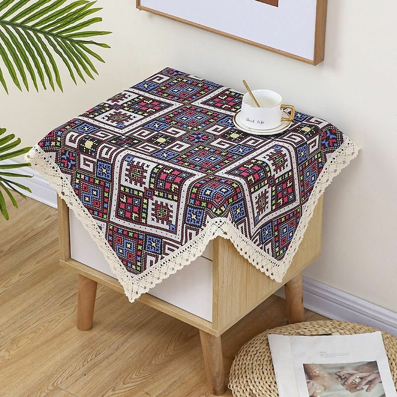 Маленькое квадратное полотенце, чехол для компьютерного принтера, чехол для прикроватной тумбочки, чехол для холодильника и стиральной машины, чехол для мелкой бытовой техники.