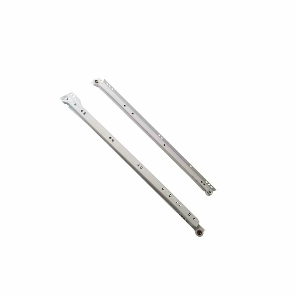 Направляющие роликовые Firmax длина 450 мм, белые, RAL9003, (4 части) 1 ком.