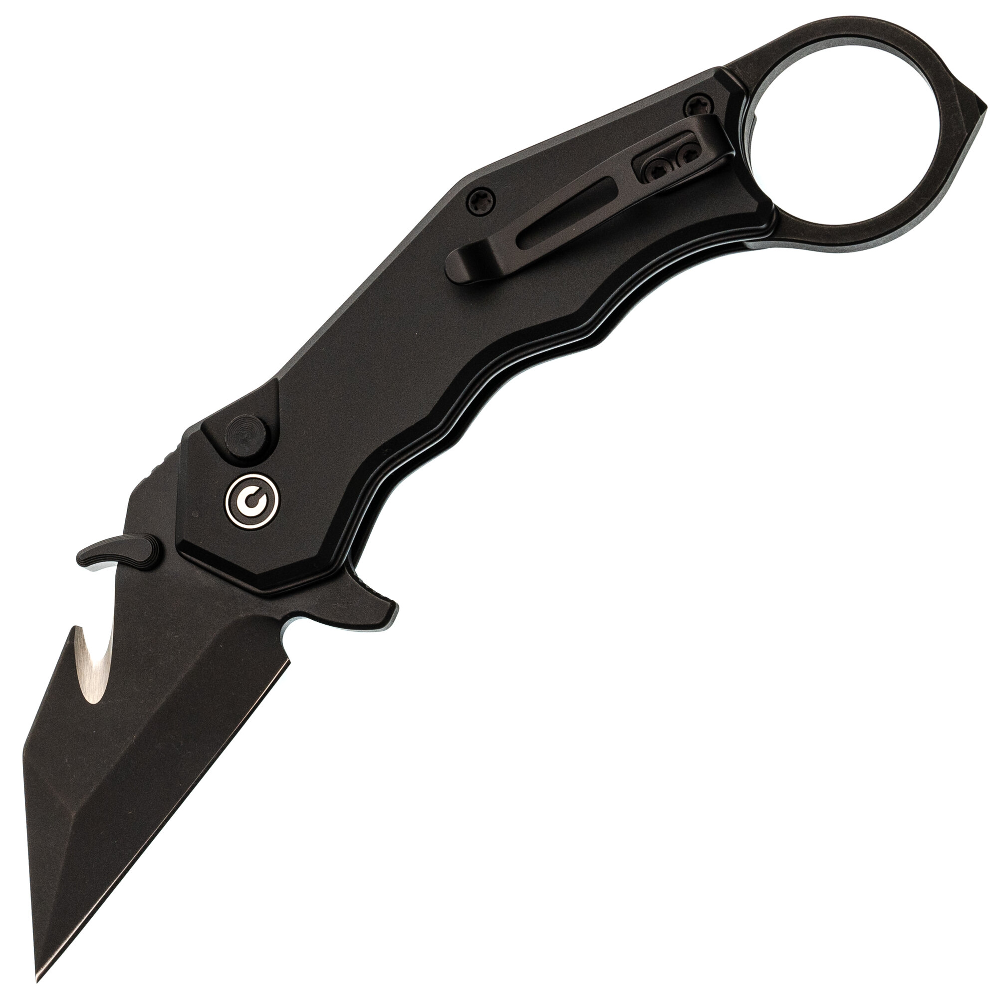 Складной нож-керамбит CIVIVI Amaroq, сталь Nitro-V, рукоять алюминий, черный