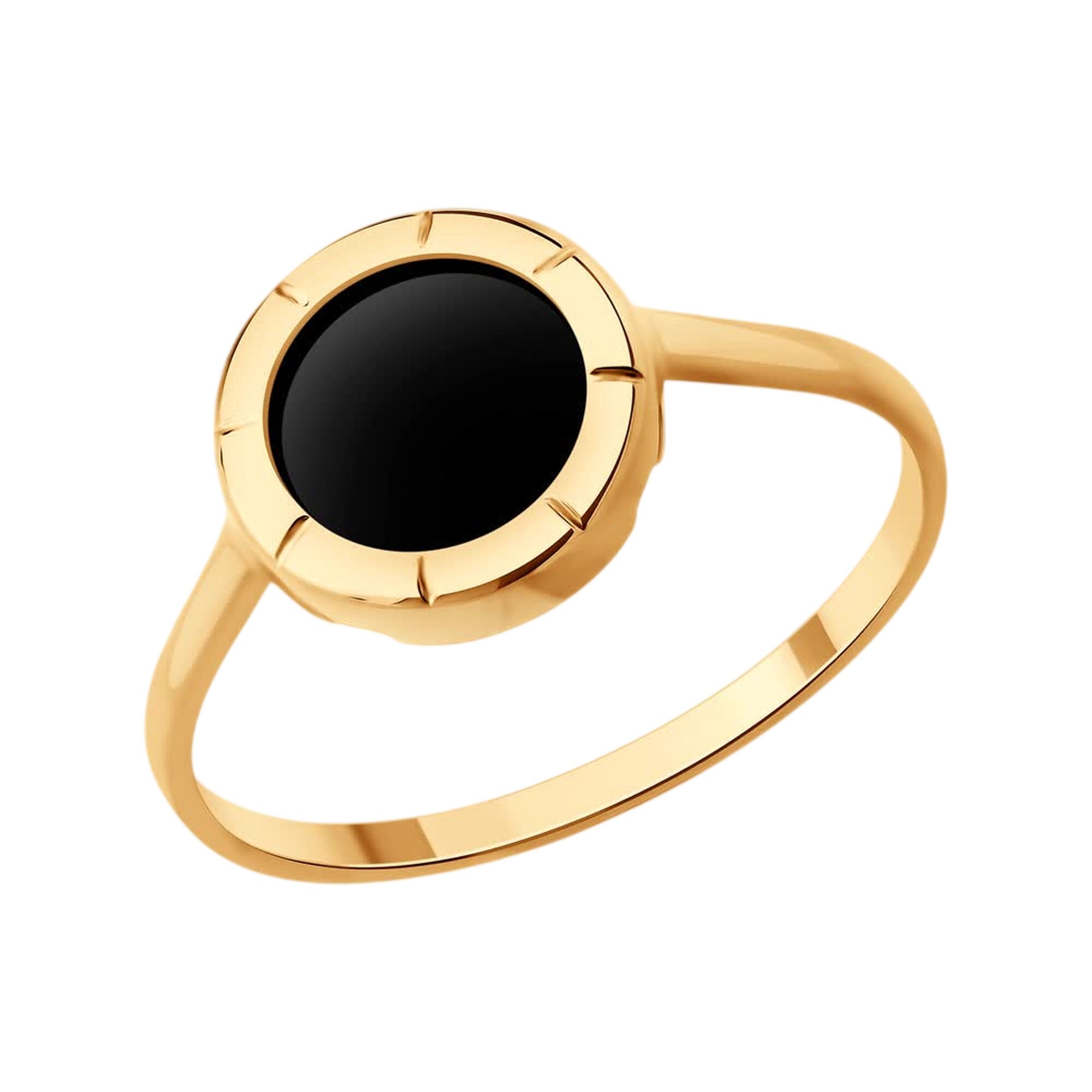 Кольцо, красное золото, 585 проба, агат