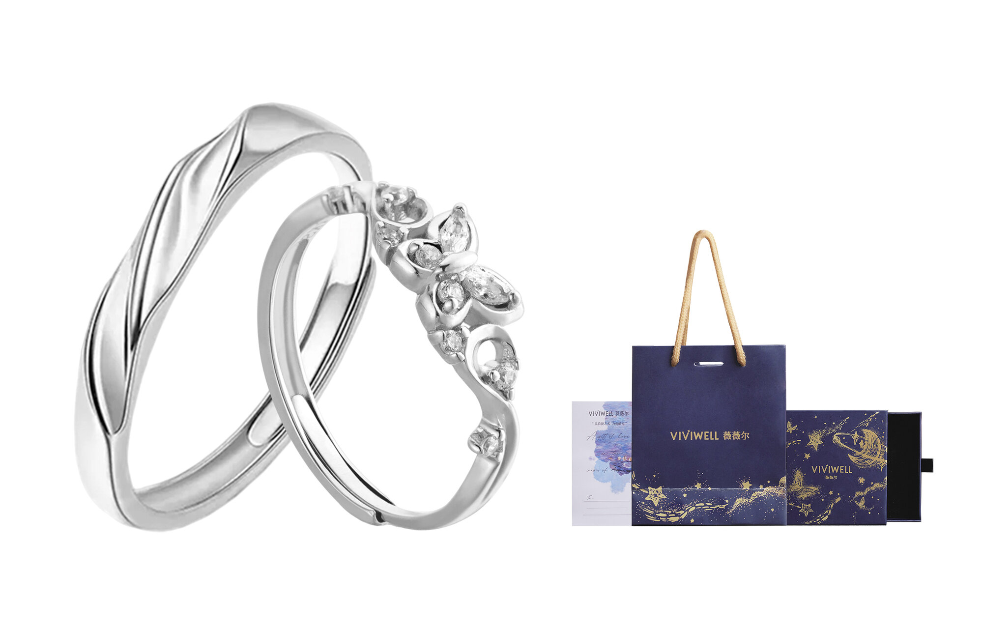 Кольцо, Swarovski Zirconia