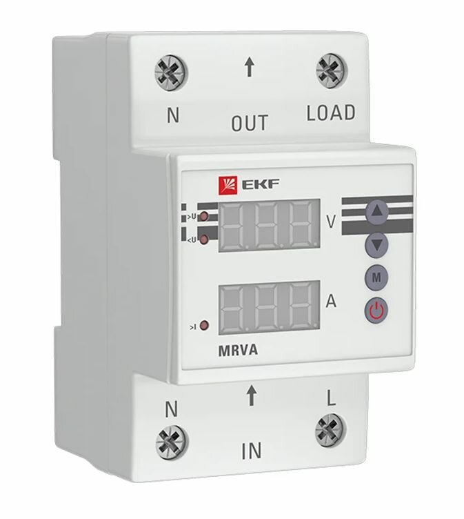 Реле напряжения и тока с дисплеем МRVА-63A EKF PROxima