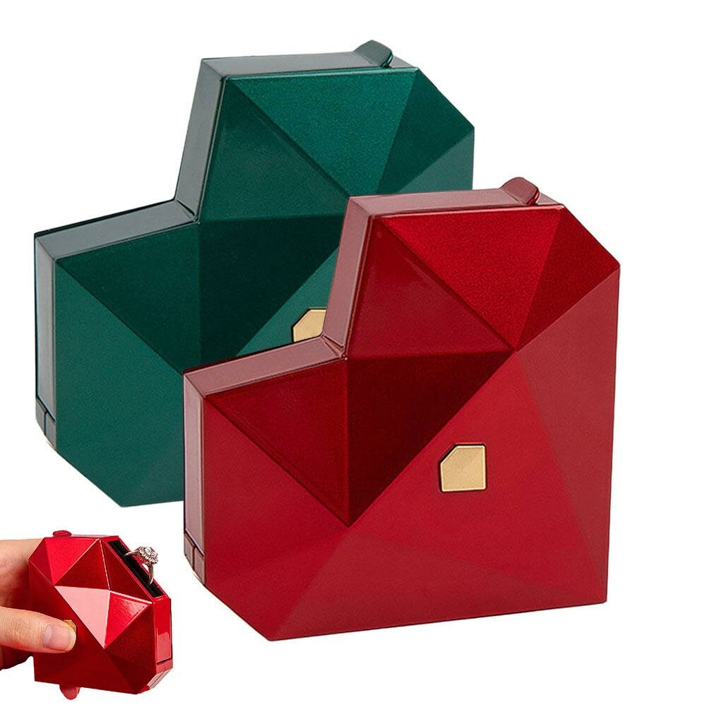 Коробочка для помолвки, механическая коробочка-сюрприз для предложения руки и сердца, коробочка в форме сердца, футляр для свадебных подарков и украшений, ювелирные украшения-сюрпризы
