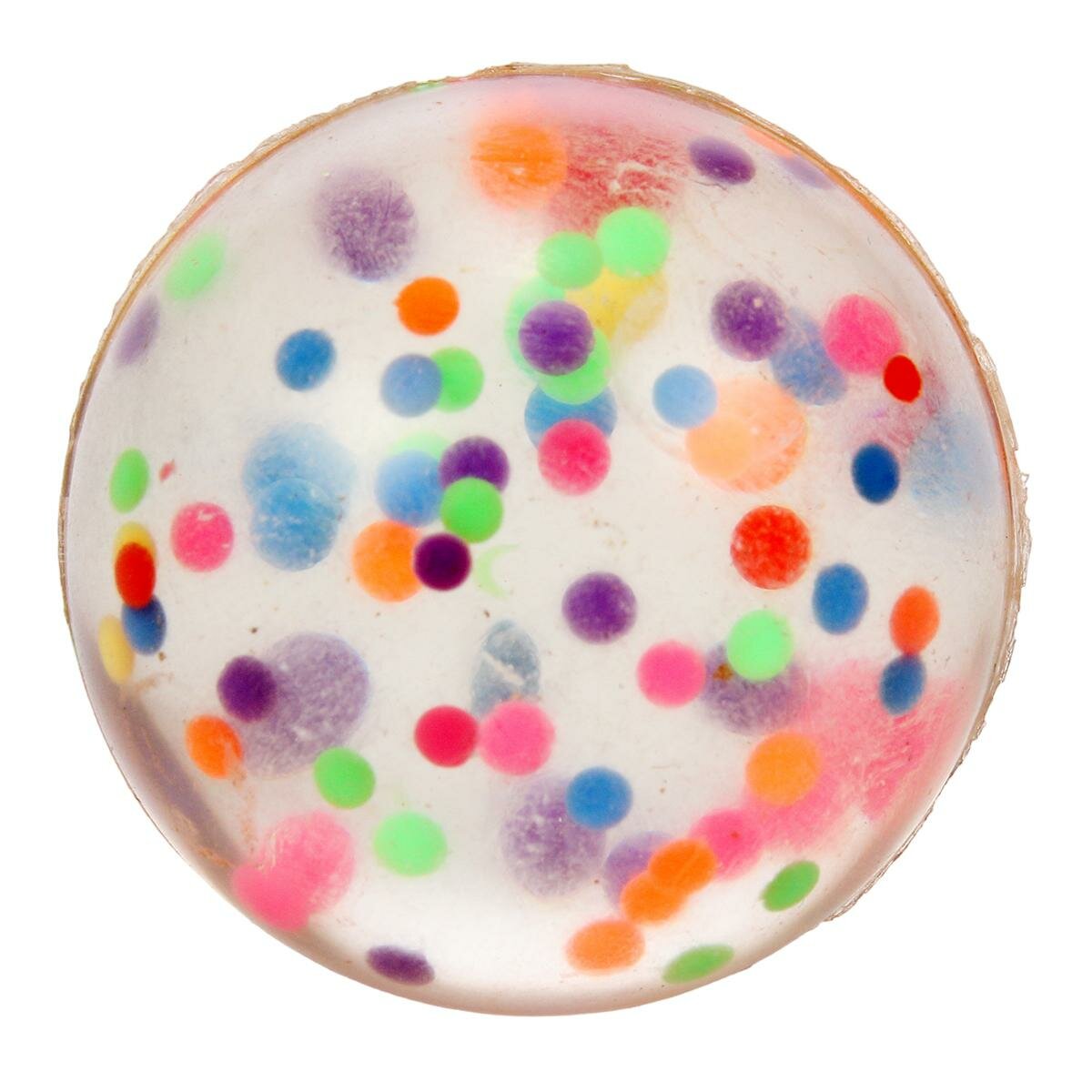 Мяч каучуковый 45 мм, яркие цветные точки, 2 шт, для активных игр