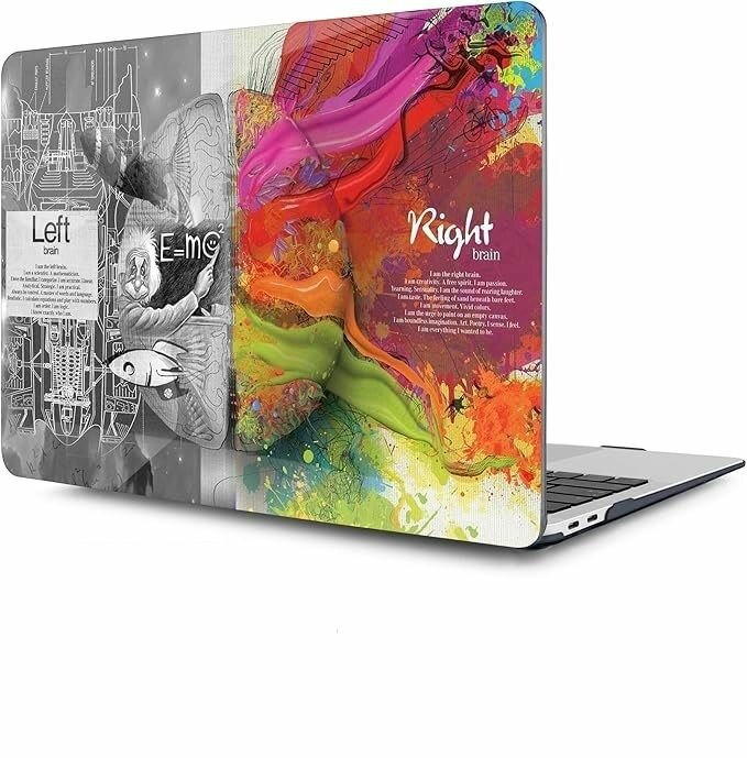 Творческий мозг Чехол для Macbook Air 13 M1 / макбук air 13.3' 2020 2019 2018 A2337 A2179 A1932 Накладка