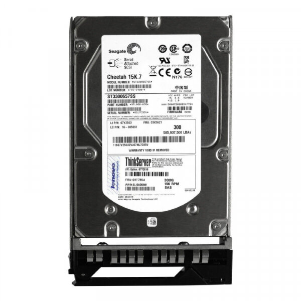 Жесткий диск Lenovo 9FL066-076 300Gb SAS 3,5" HDD