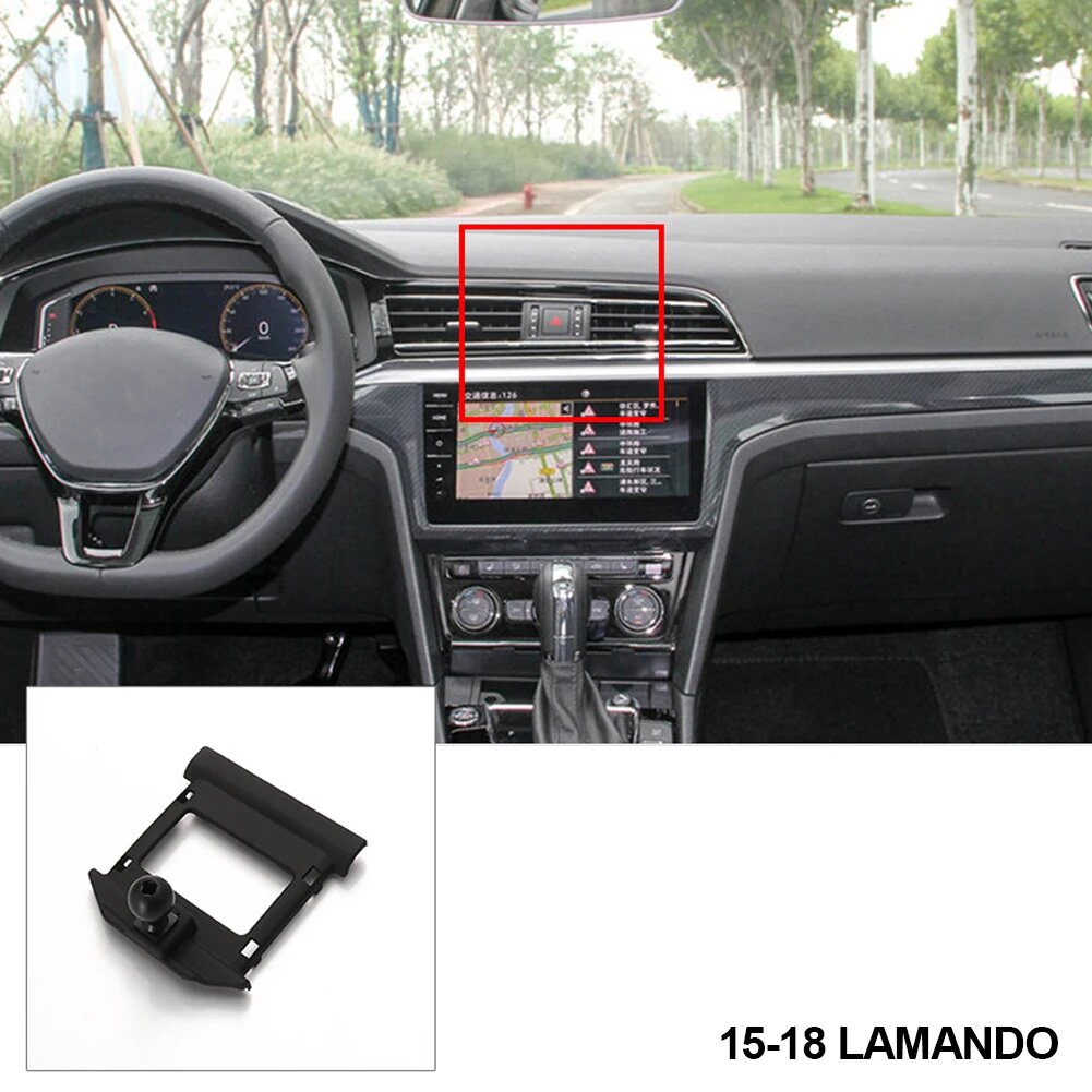 Автомобильный кронштейн для телефона с пряжкой, специальная база для VolksWagen VW 15-18 Lamando