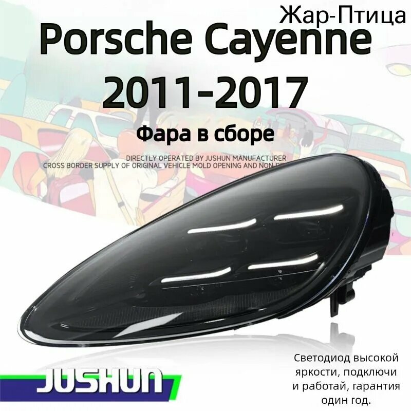 Porsche Фары автомобильные, 2 шт, арт. Porsche Cayenne 11-14