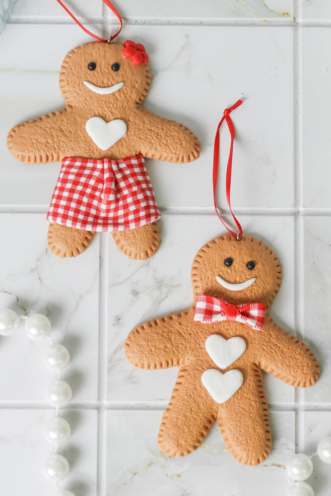 Набор ёлочных украшений человечки С сердечками, поливинил, 12 см, 2 шт, Koopman International CAA720220-набор