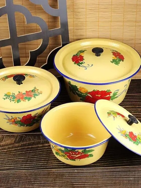 Таз для варки варенья, эмалированная сталь