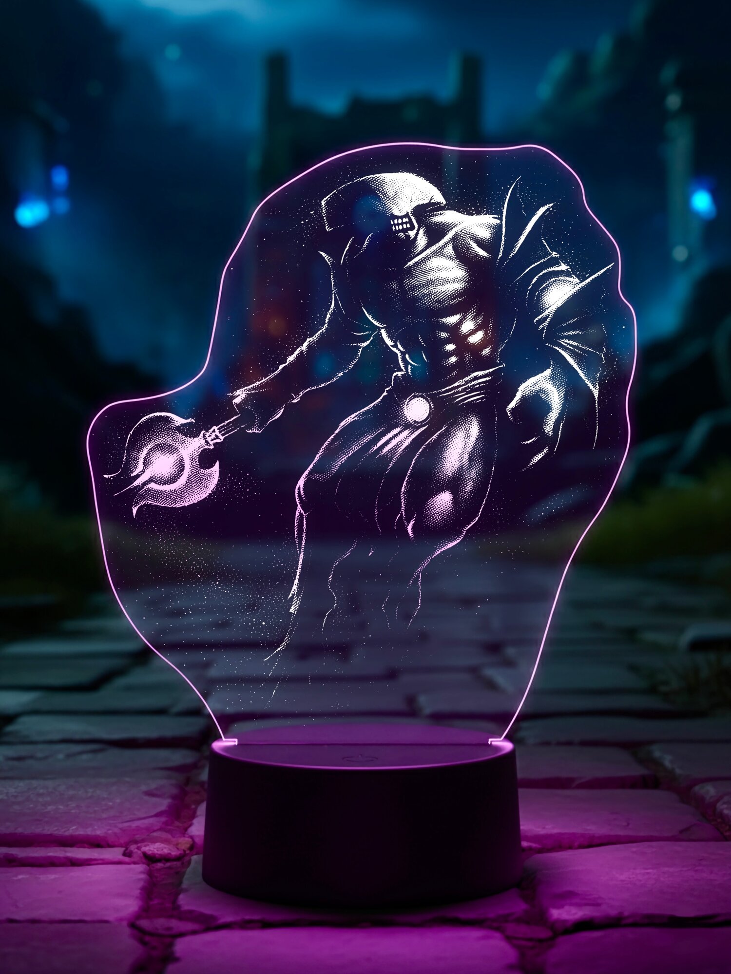 Ночник Дота 2 Фейслес Войд - Dota 2 Rubick. Подарок геймеру — декор для игровой комнаты с символикой популярных игр, узнаваемыми персонажами и атмосферой киберспорта.